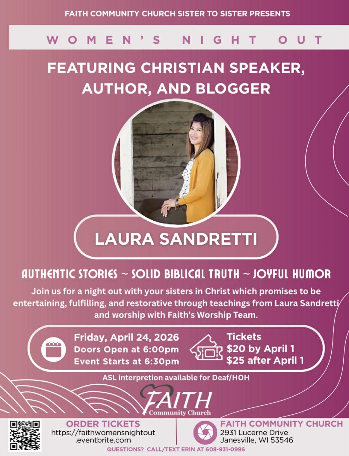 Women's Night Out with Laura Sandretti | Positive Encouraging K-LOVE