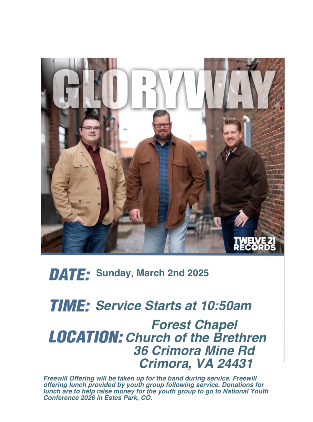 GloryWay at Forest Chapel Church of the Brethren | Positive Encouraging ...