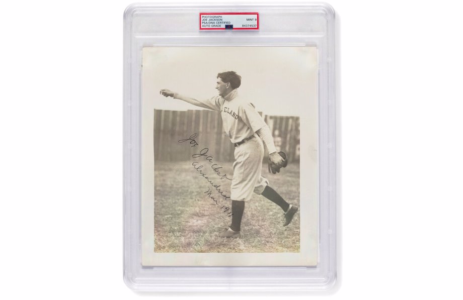 Autographed Baseball Photo From 1911 Sells For $1.4M, DiMaggio Letter ...