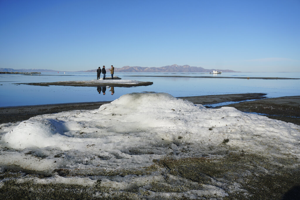 Salt, And More Salt: Rare Formations Appear At The Great Salt Lake ...
